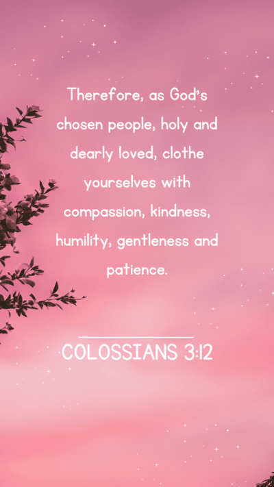 Pink Bible Verse Wallpaper- Free To Download