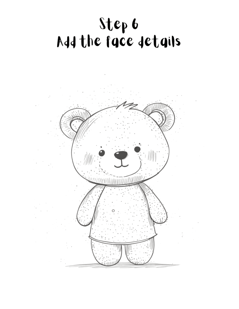 Step-By-Step Guide: How to Draw a Teddy Bear (Free Teddy Bear Tracing ...