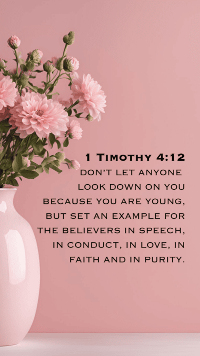 Pink Bible Verse Wallpaper- Free To Download