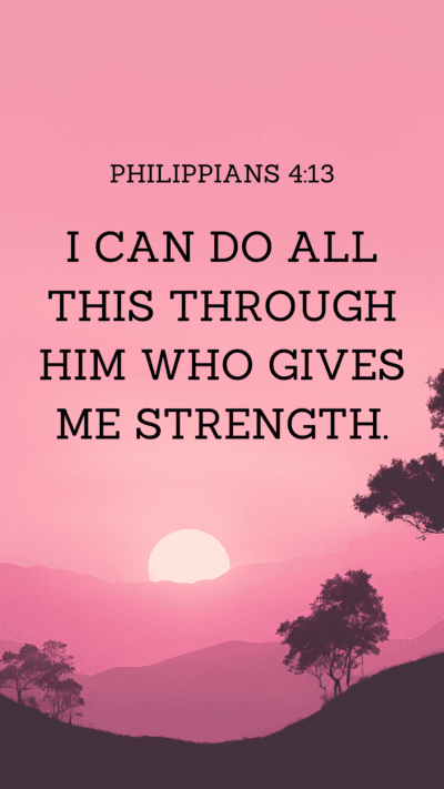 Pink Bible Verse Wallpaper- Free To Download