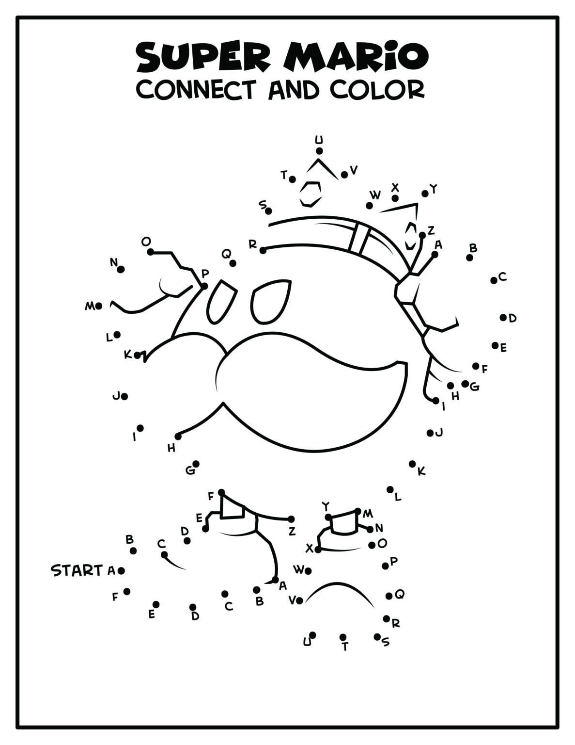 Super Mario Connect the Dots: Fun Printable Adventure for Kids