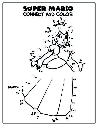 Super Mario Connect the Dots: Fun Printable Adventure for Kids