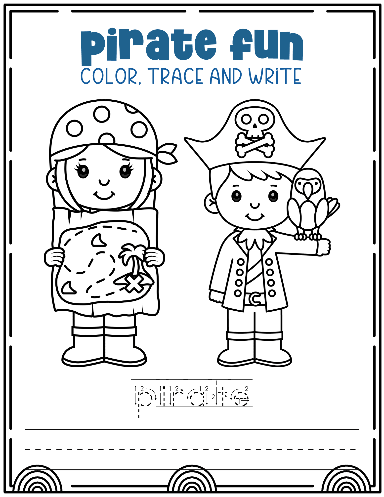 15 Free Printable Pirate Activities (Worksheets for Kids)