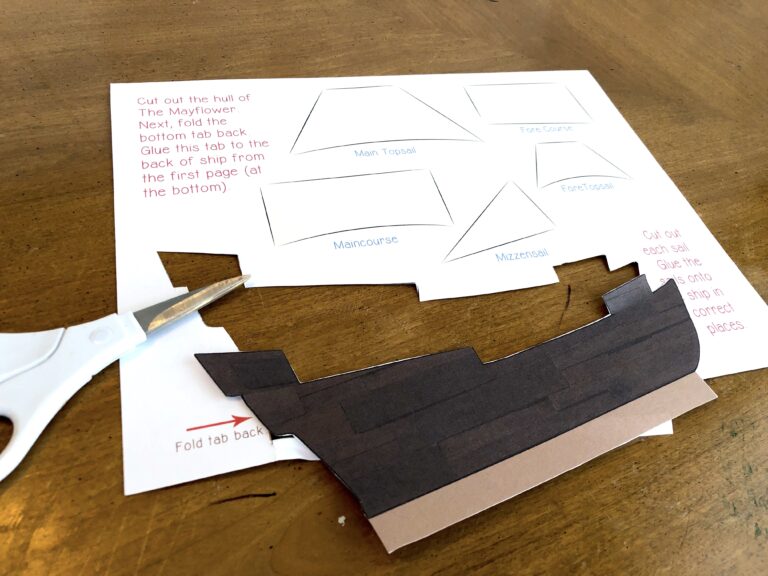 The Pilgrims and The Mayflower Printable Craft (Free To Download)