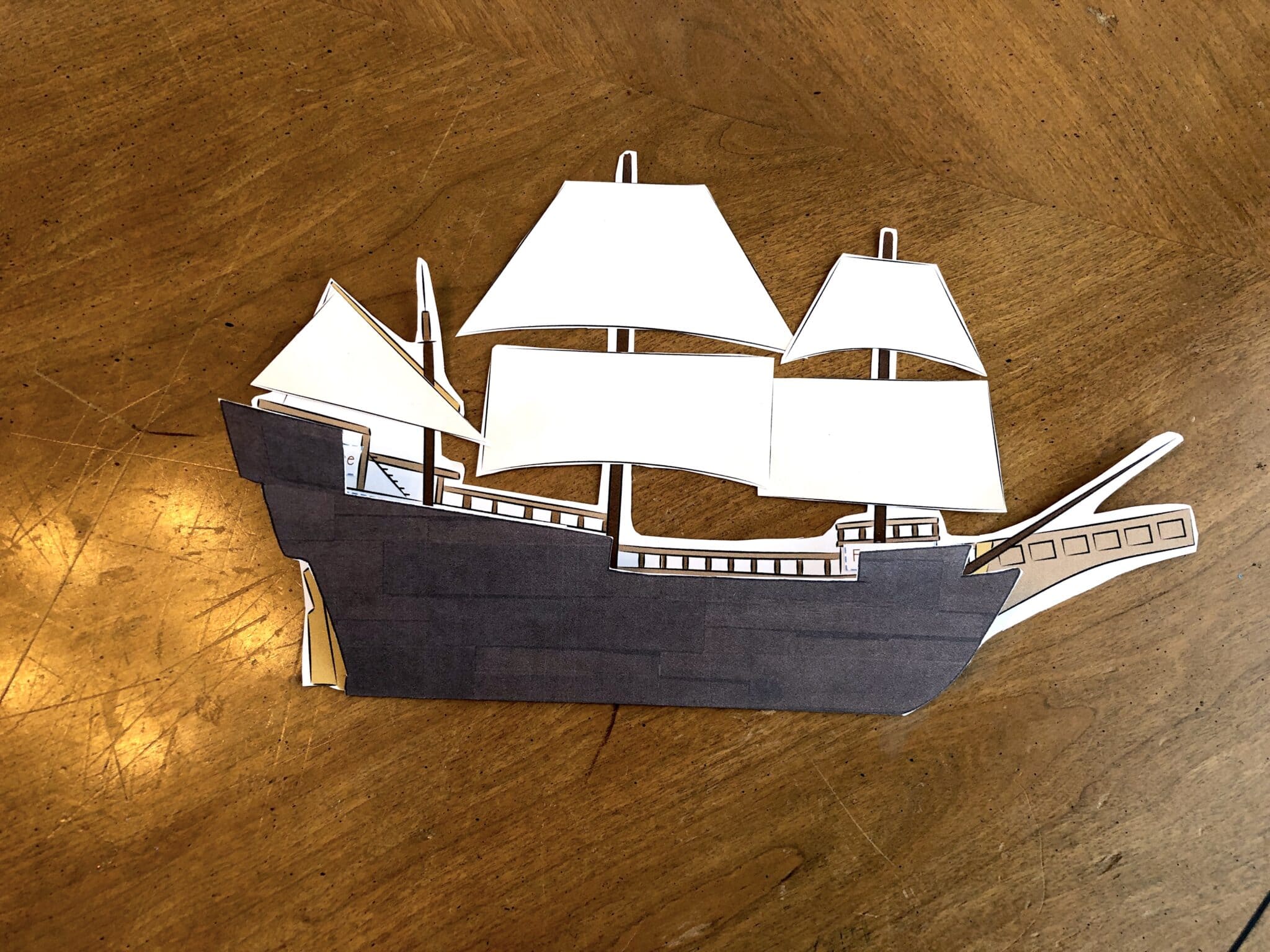 The Pilgrims and The Mayflower Printable Craft (Free To Download)