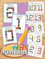 Learn Numbers 0 to 20 with These Free Snap Cube Number Mats