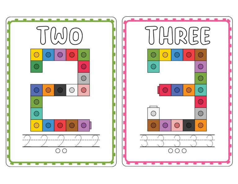 Learn Numbers 0 to 20 with These Free Snap Cube Number Mats