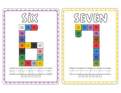 Learn Numbers 0 to 20 with These Free Snap Cube Number Mats