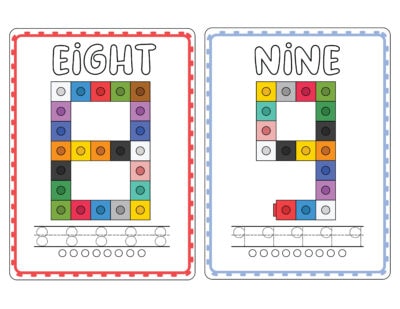 Learn Numbers 0 to 20 with These Free Snap Cube Number Mats