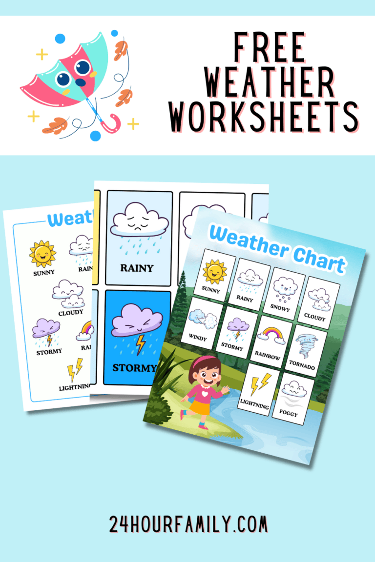 Free Printable Weather Worksheets for Kids