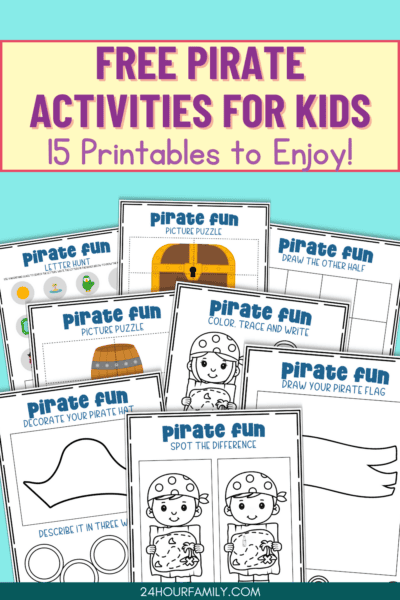 15 Free Printable Pirate Activities (Worksheets for Kids)