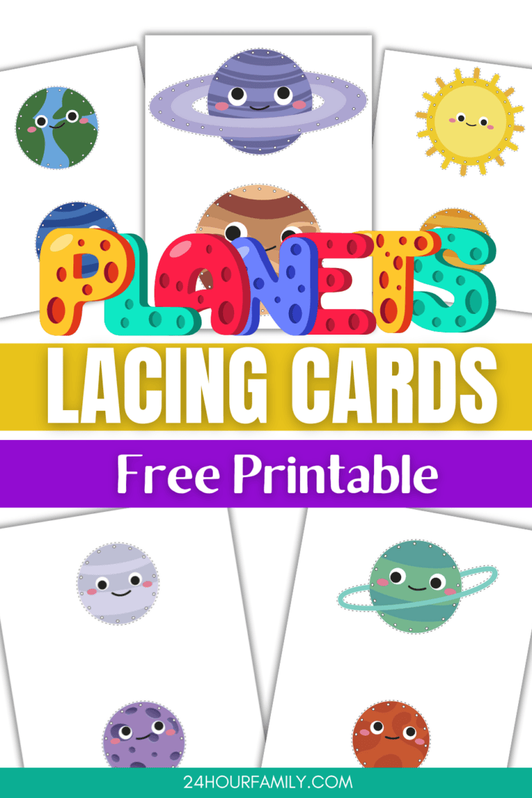 Planets Lacing Cards (Free PDF Printables)
