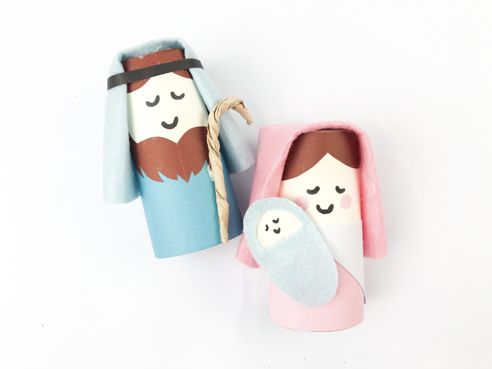 Nativity Toilet Paper Roll Craft - 24hourfamily.com