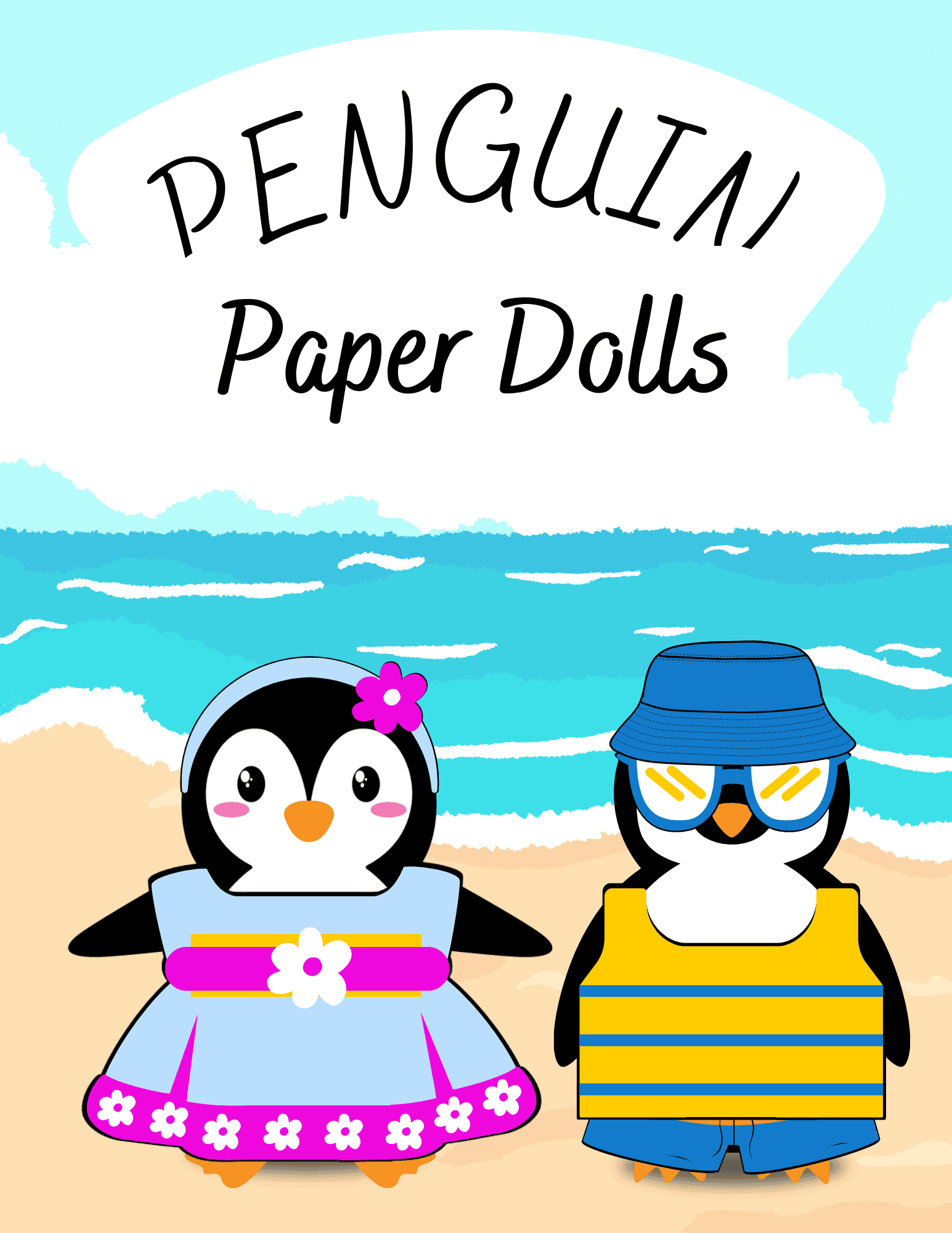 Penguin Paper Dolls (Free to Print)