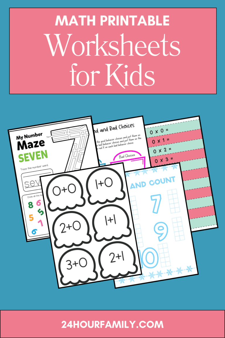Fun Math Printables for Kids: Practice Sheets & Worksheets