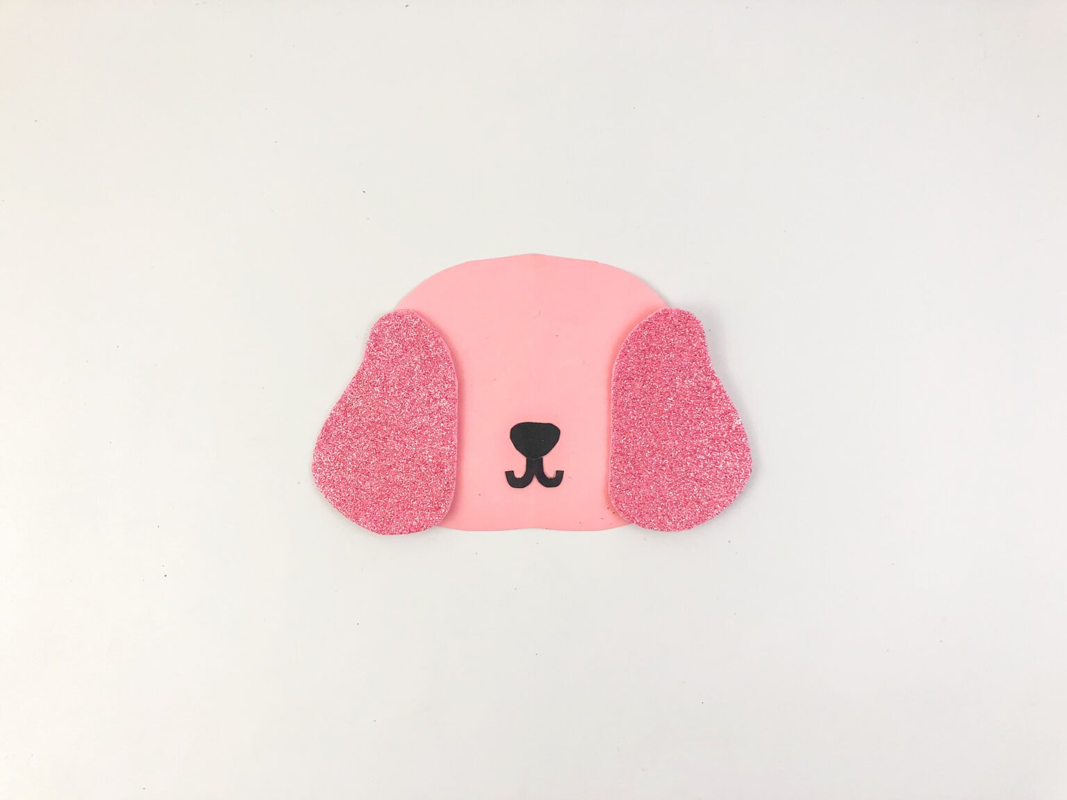 Valentine's Dog Paper Craft (Free Dog Template) - 24hourfamily.com