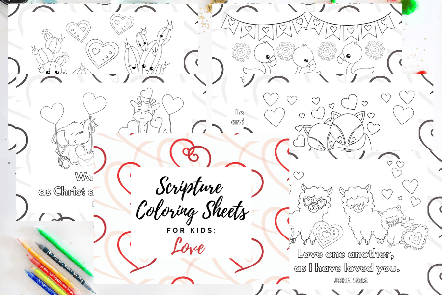Scripture Coloring Pages About Love - 24hourfamily.com