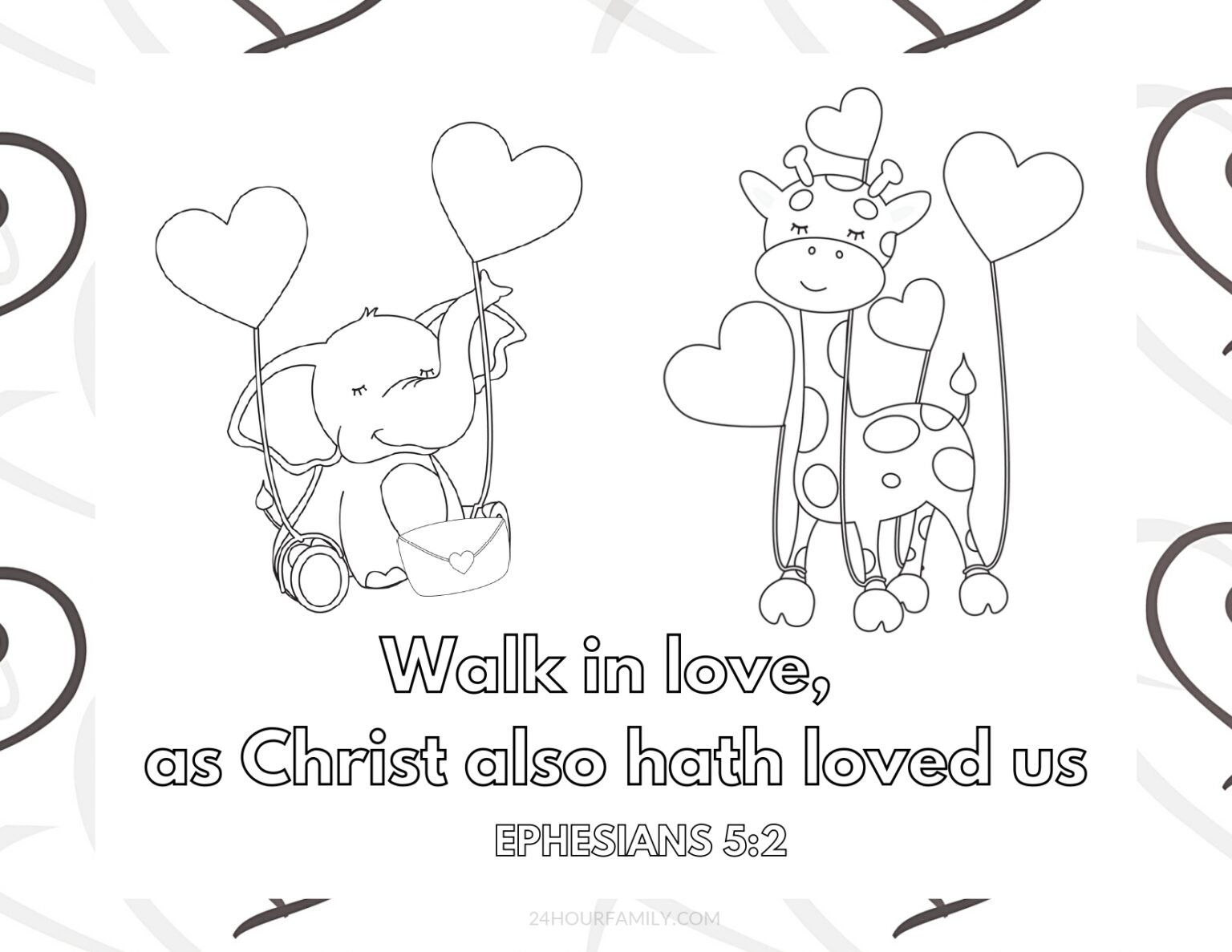 Scripture Coloring Pages About Love
