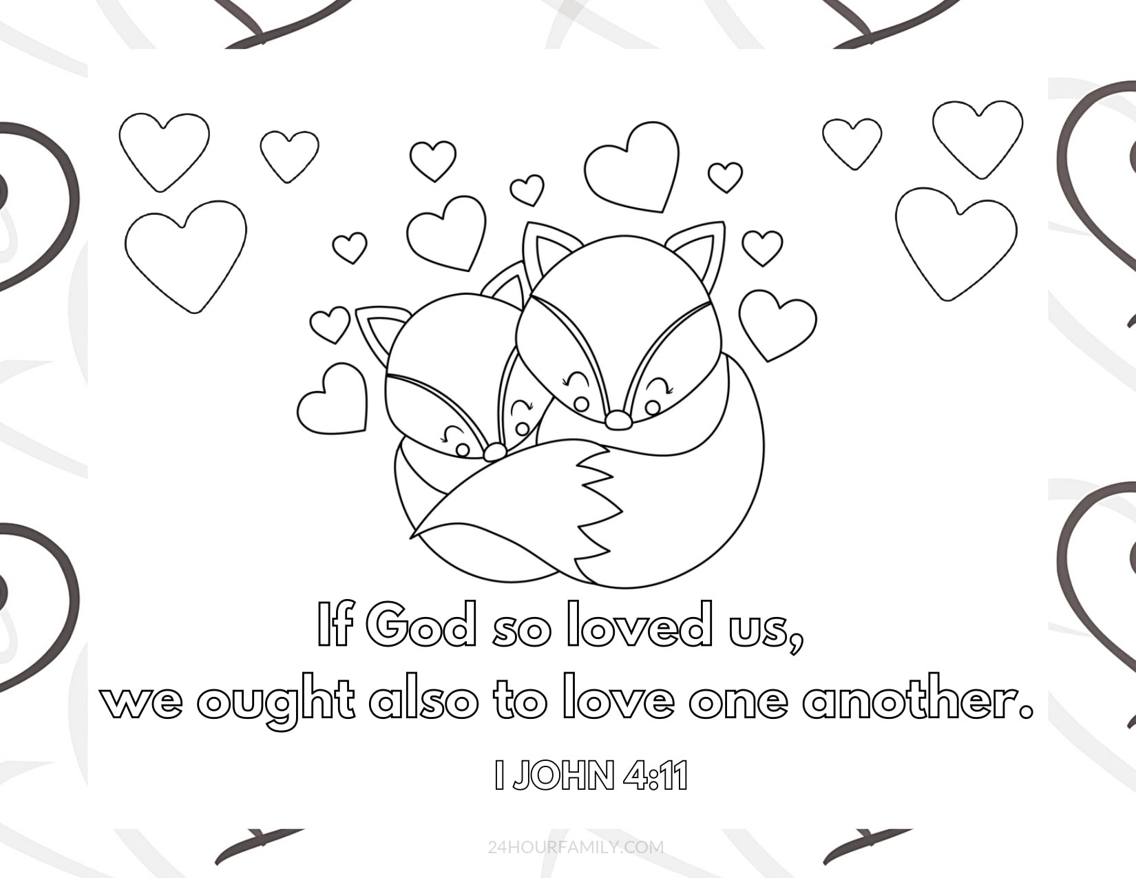 Scripture Coloring Pages About Love