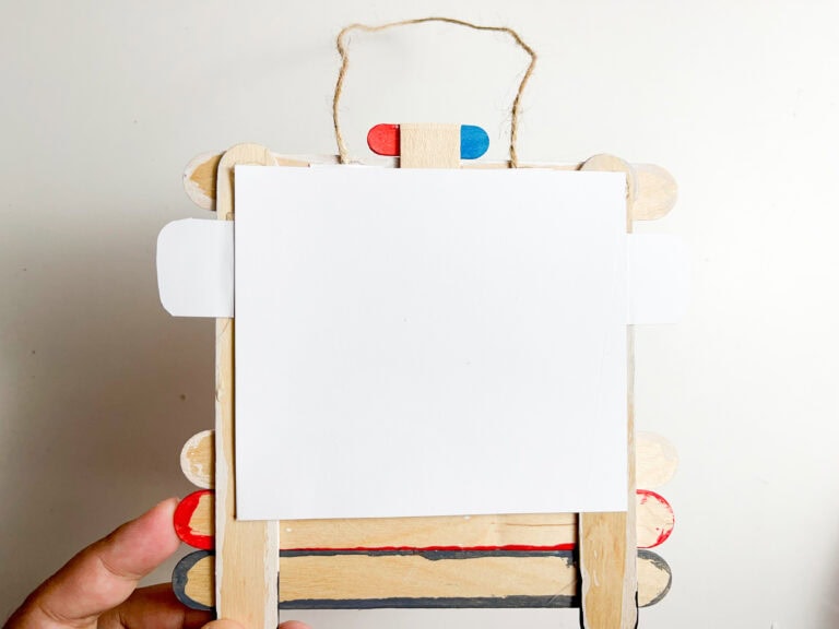Vehicles Popsicle Stick Frame Craft
