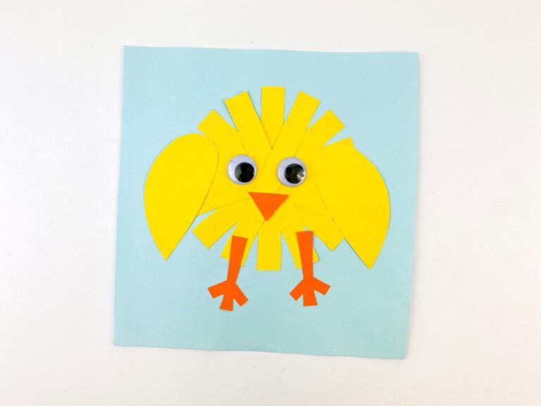 Paper Chick Easter Craft (With Free Chick Template)