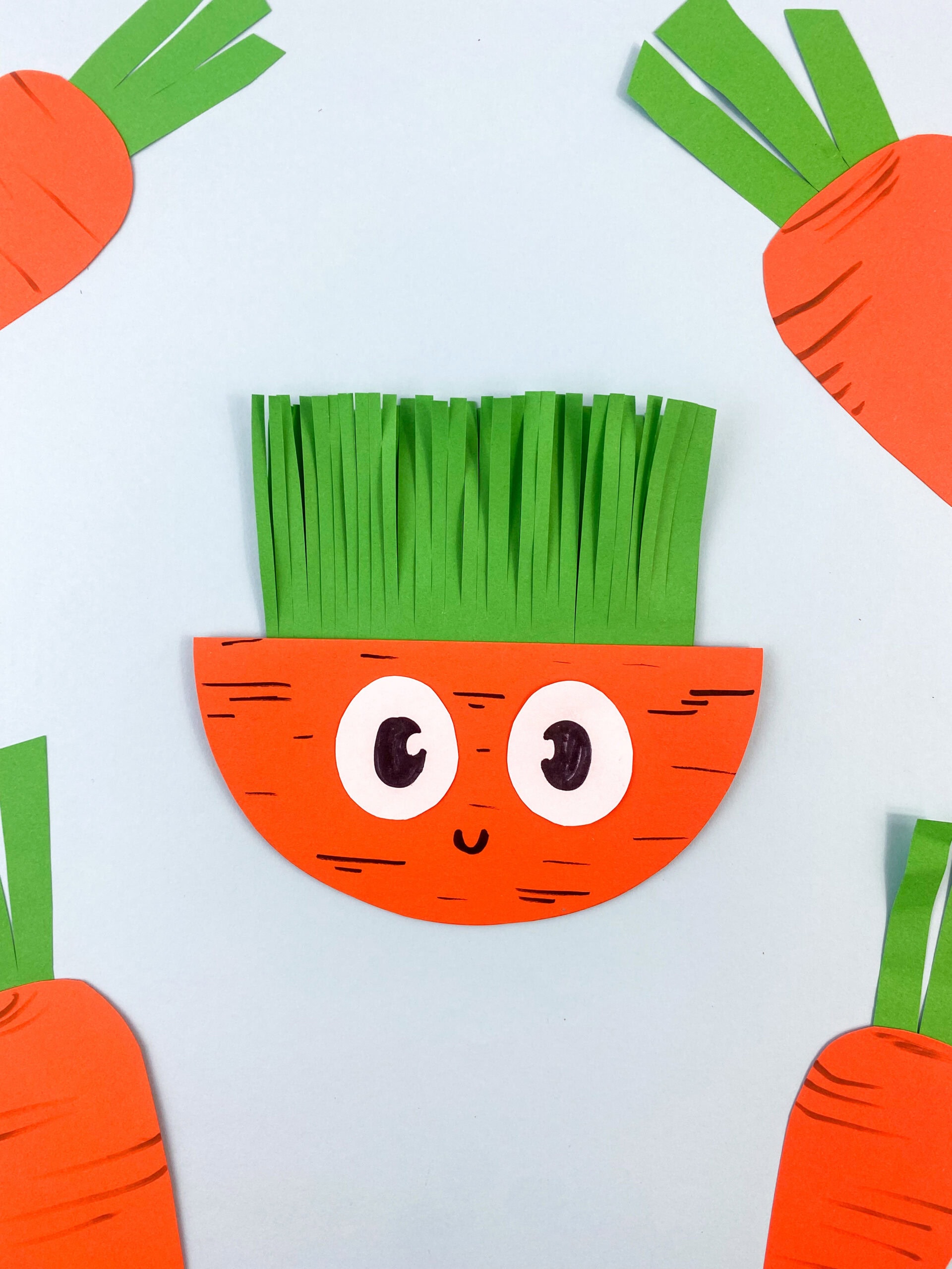 Turn Your Veggie into a Rocking Carrot Paper Craft
