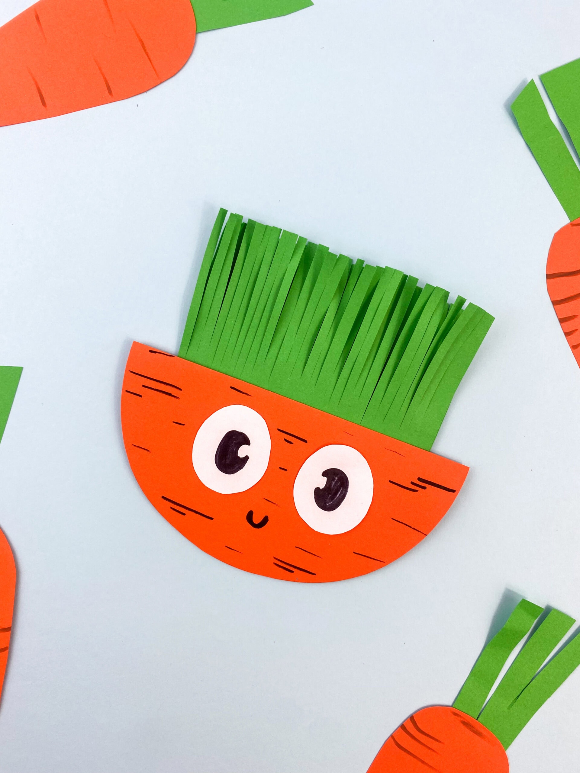 Turn Your Veggie into a Rocking Carrot Paper Craft