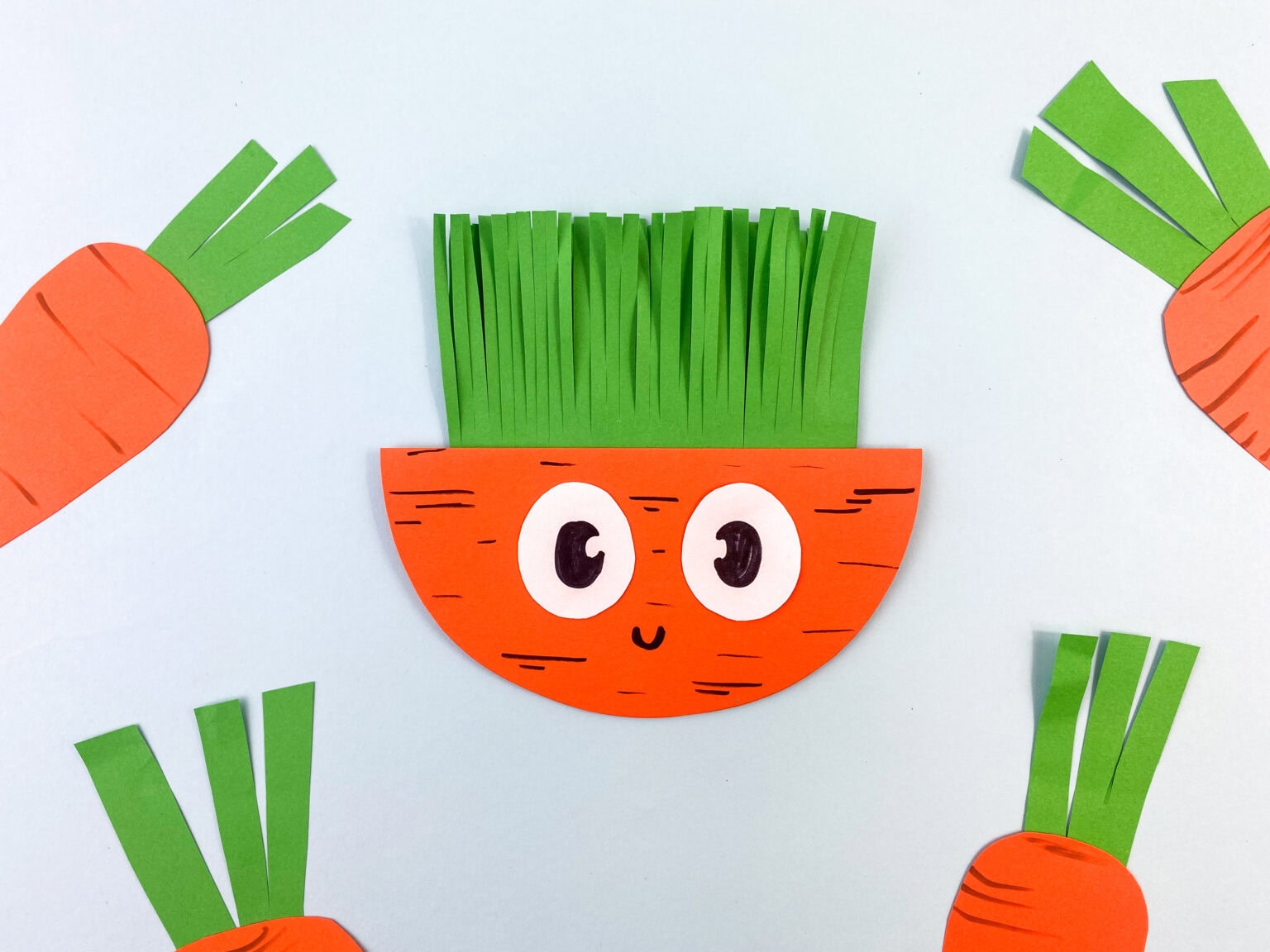 Turn Your Veggie into a Rocking Carrot Paper Craft