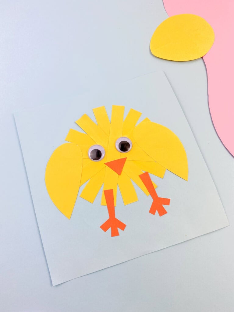 Paper Chick Easter Craft (With Free Chick Template)