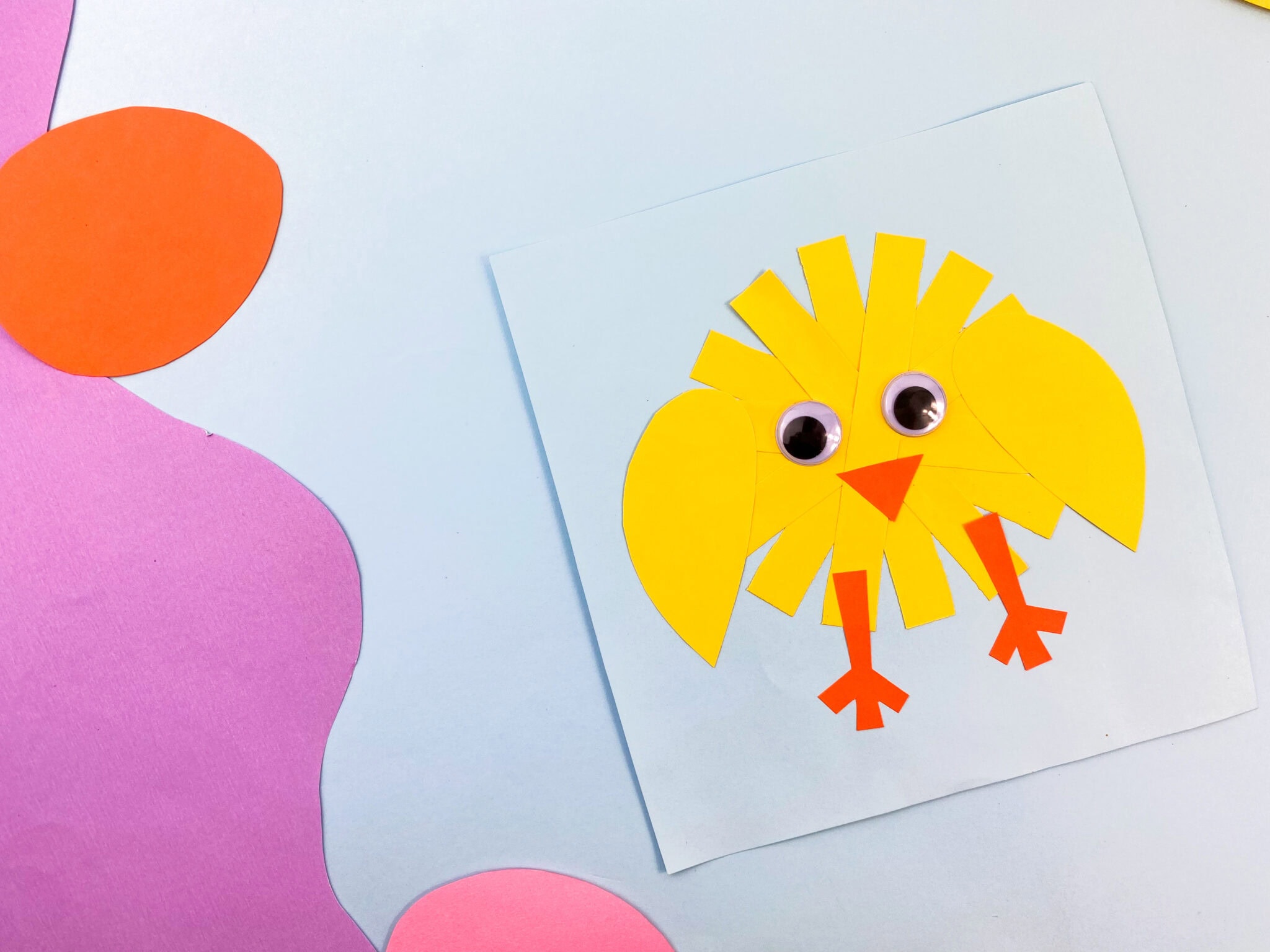 Paper Chick Easter Craft (With Free Chick Template)