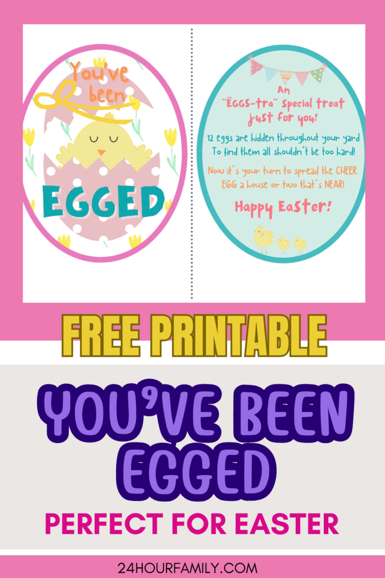 You've Been Egged (Free Printable) - 24hourfamily.com