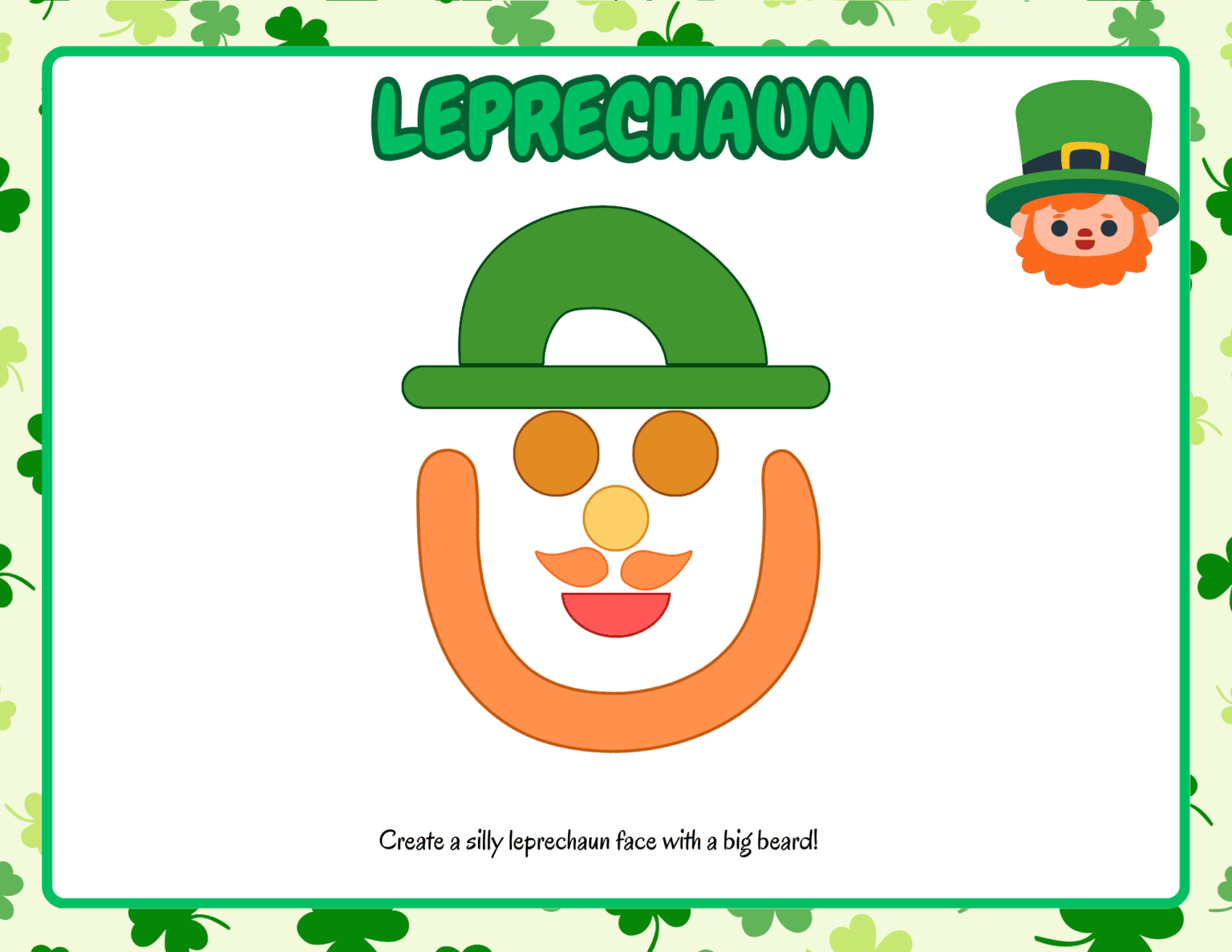 St. Patrick's Day Playdough Mats (Free To Print)