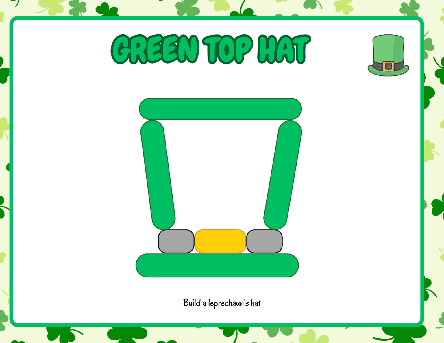 St. Patrick's Day Playdough Mats (Free To Print)