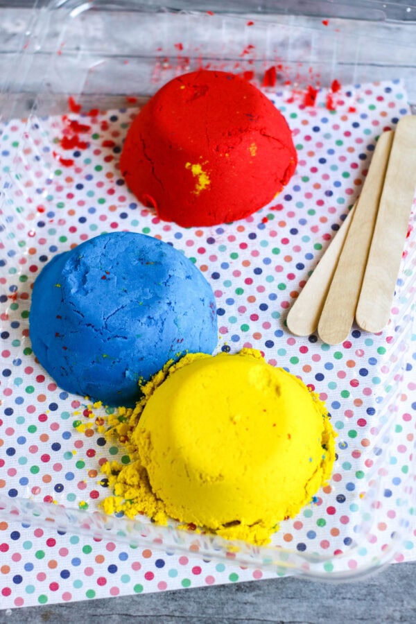 DIY Kinetic Sand Recipe - 24hourfamily.com