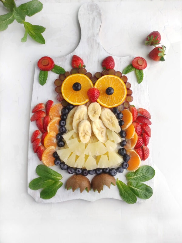 Owl Fruit Tray Charcuterie Board