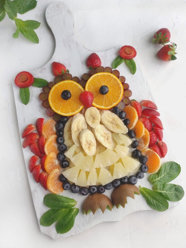 Owl Fruit Tray Charcuterie Board