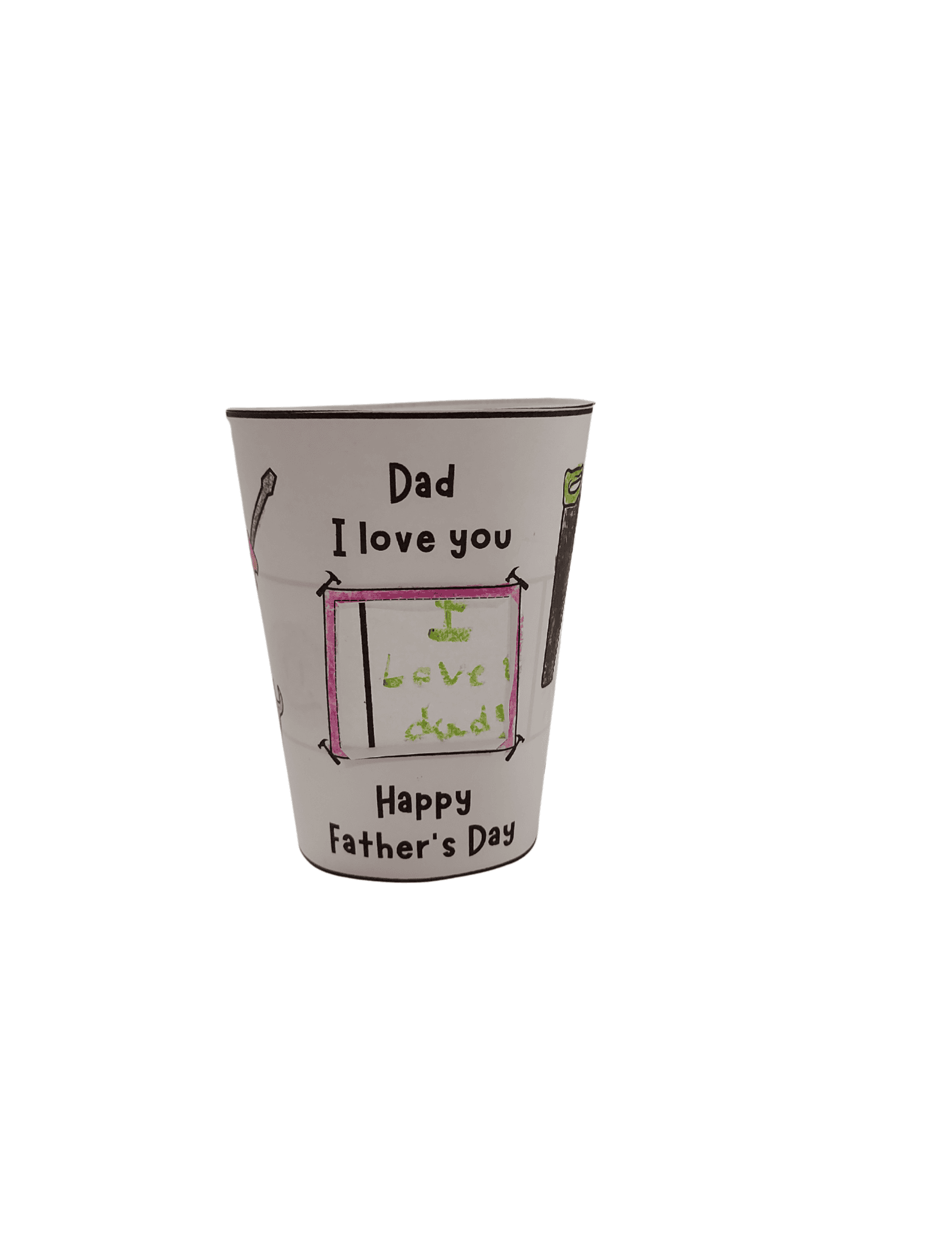 Father's Day Coffee Cup Craft (Free Craft To Print)