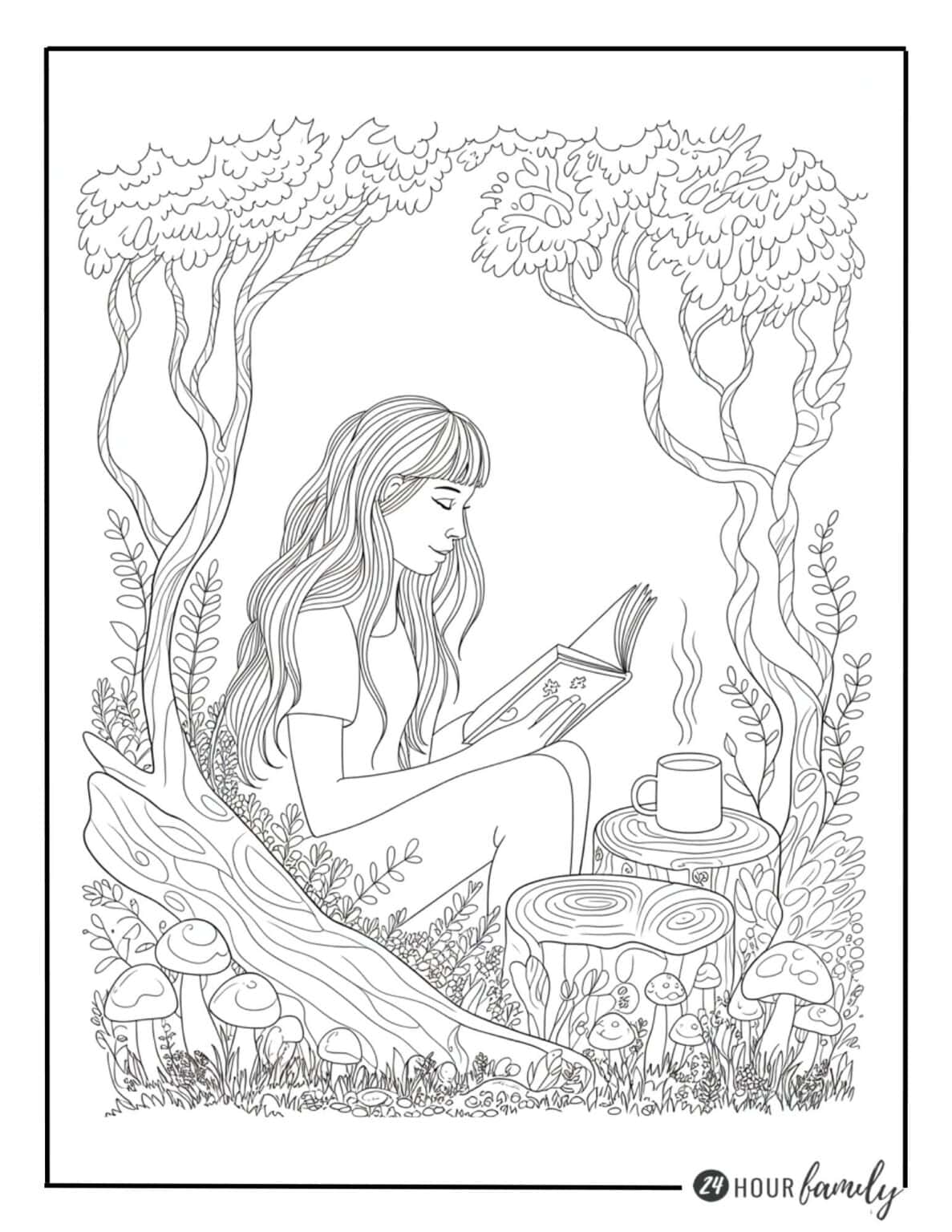 Coloring Pages for Teen Girls (Free PDF Printables) » 24hourfamily.com