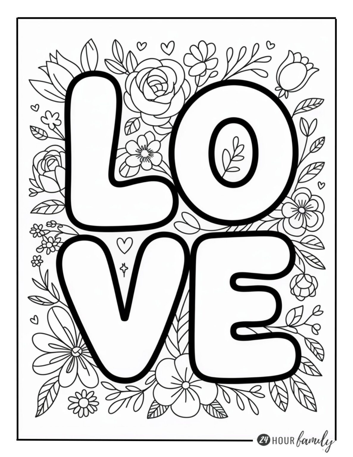 Coloring Pages for Teen Girls (Free PDF Printables) » 24hourfamily.com