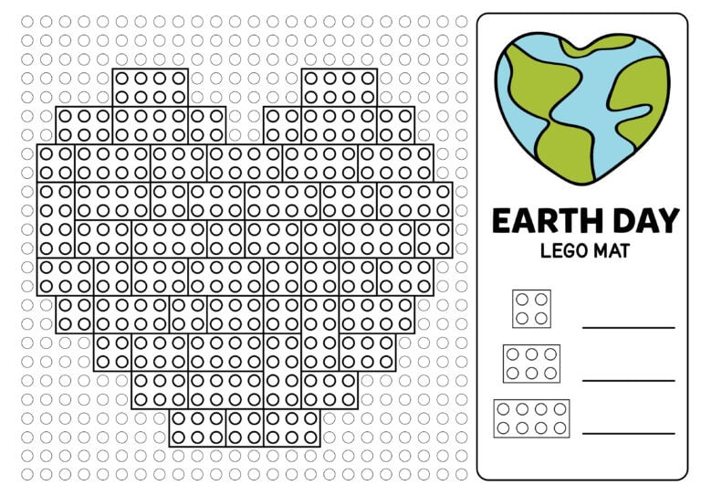 Earth Day Lego Mats Printable