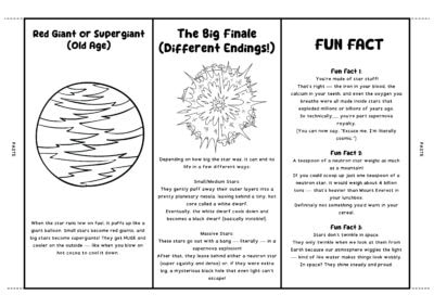 Space Science Fun: Free Star Life Cycle Worksheets to Spark Curiosity