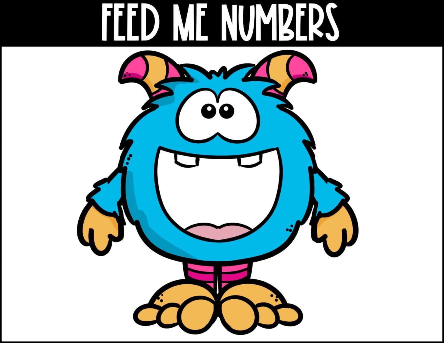 Feed the Monster Numbers Math Game (Free Printable Game)