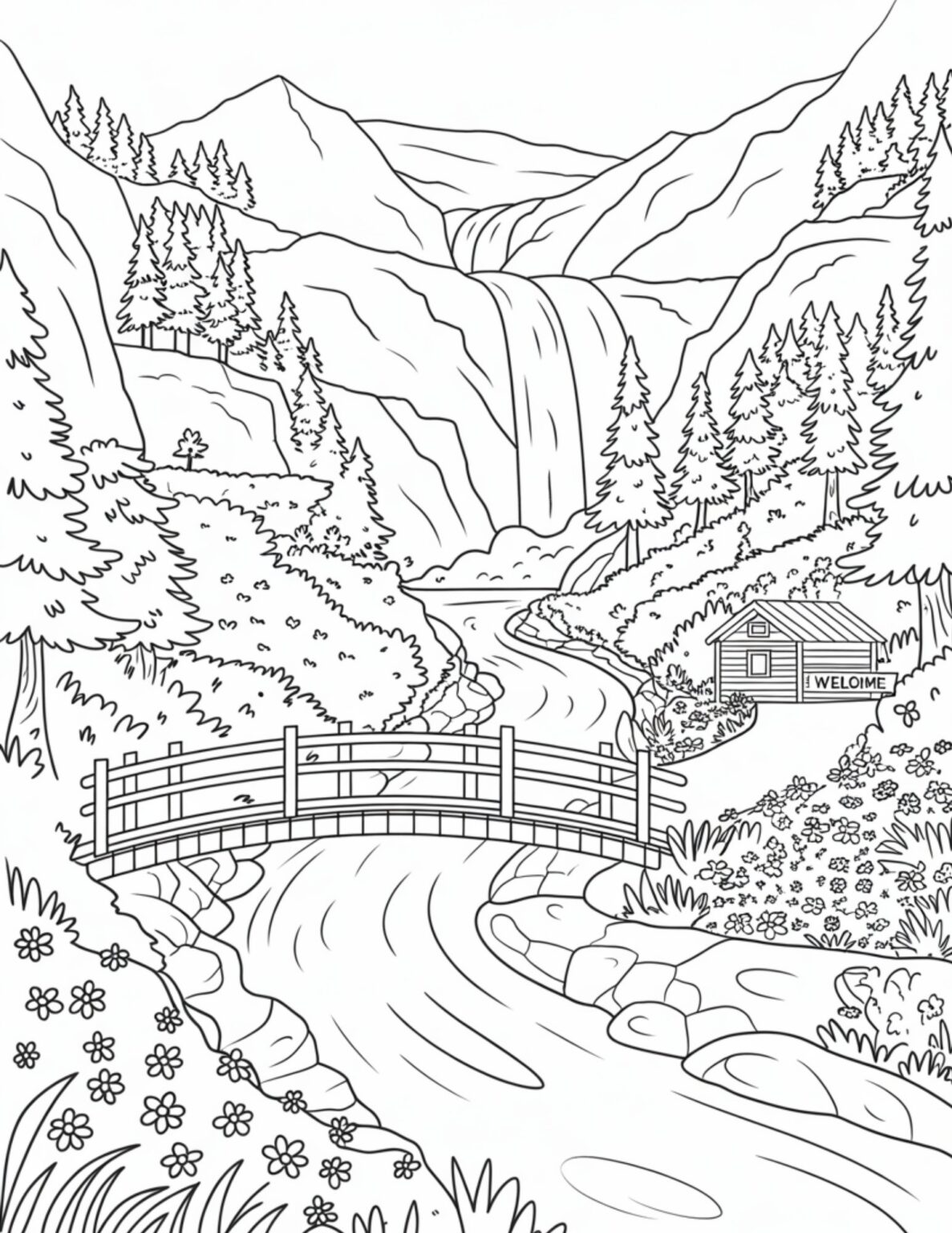 50 Gorgeous Free Watercolor Coloring Pages for Mindful Coloring Fun