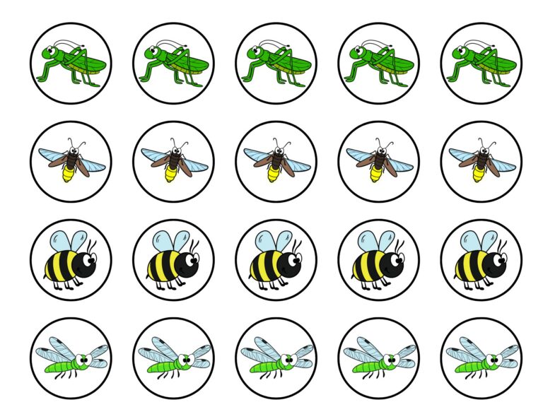 Counting Bugs in a Jar Printable Math Game for Kids