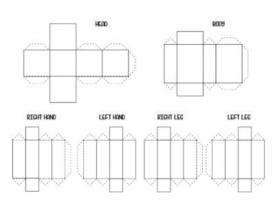 3D Minecraft Paper Dolls (Free To Print)