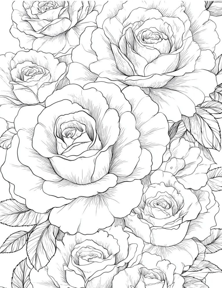 50 Gorgeous Free Watercolor Coloring Pages for Mindful Coloring Fun