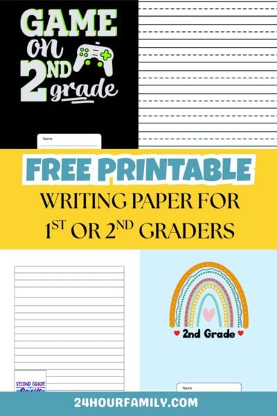 2nd Grade Writing Paper Printables (Free To Print)