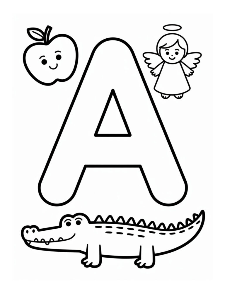 30 Free Toddler Coloring Pages for Early Learning Fun