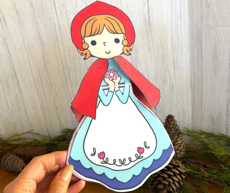 Little Red Riding Hood Paper Flip Doll Craft – A Storytelling Activity ...