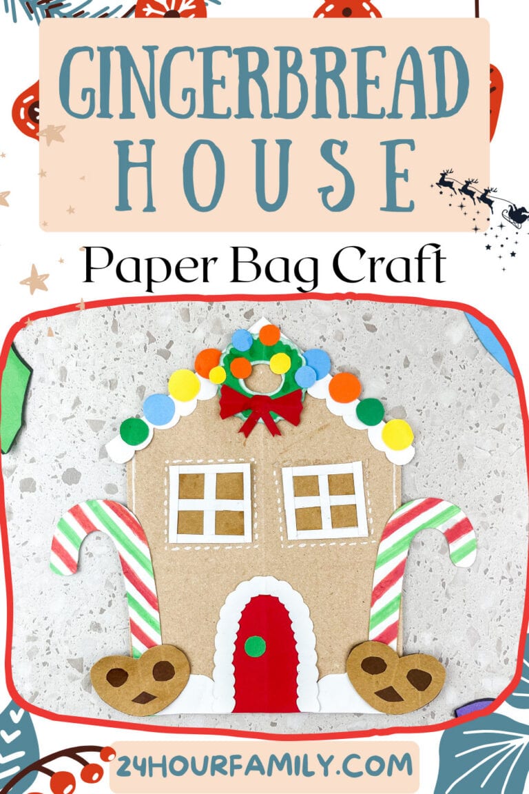 Gingerbread House Paper Bag Craft